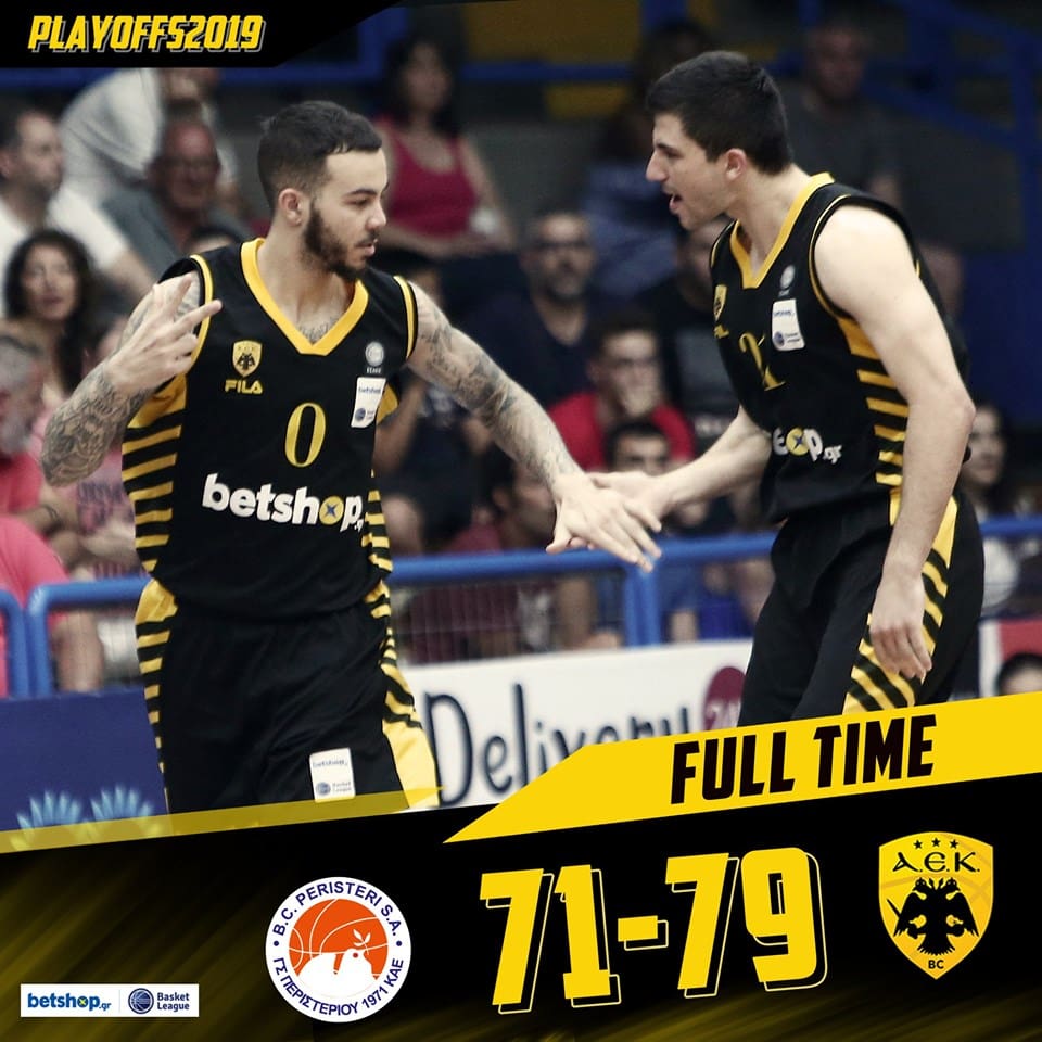 ΜΠΑΣΚΕΤ: Περιστέρι – ΑΕΚ 71-79
